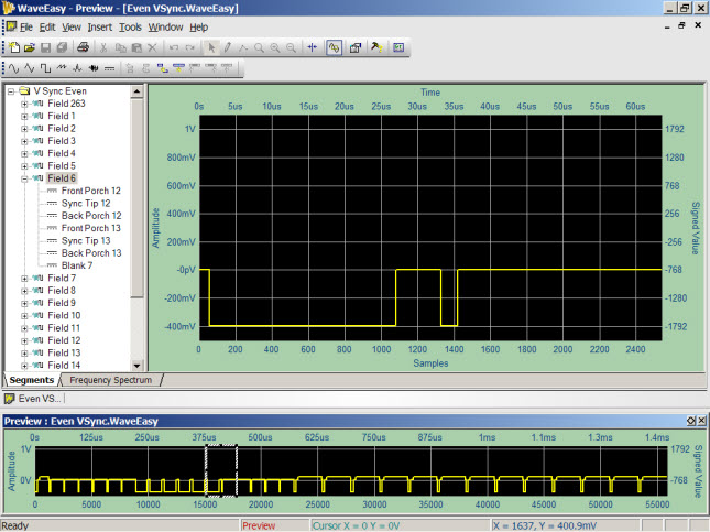 Creating an RS170 Video Signal with WaveEasy | Marvin Test Solutions, Inc.