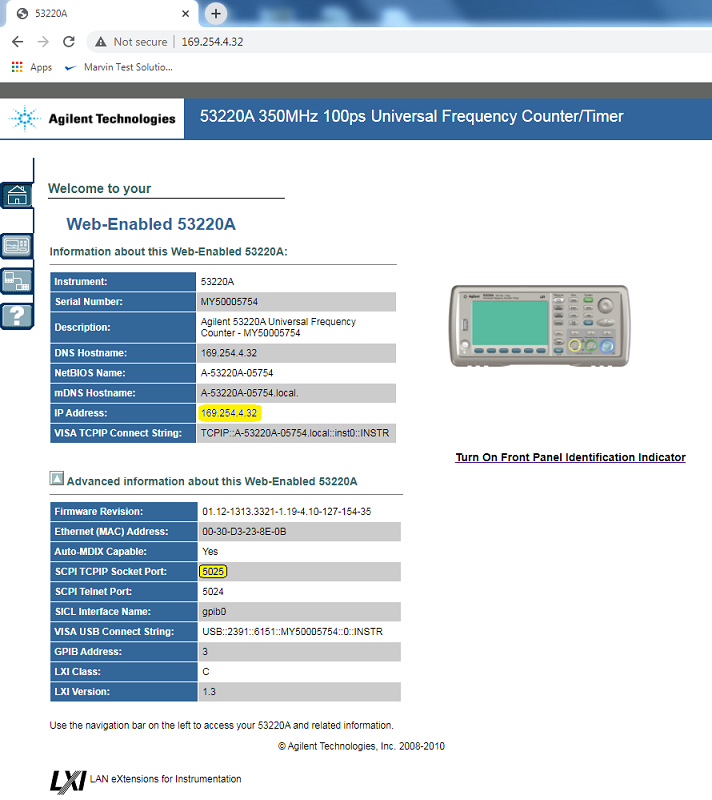 Configuring an ATEasy Instrument Driver with an LXI Interface | Marvin ...