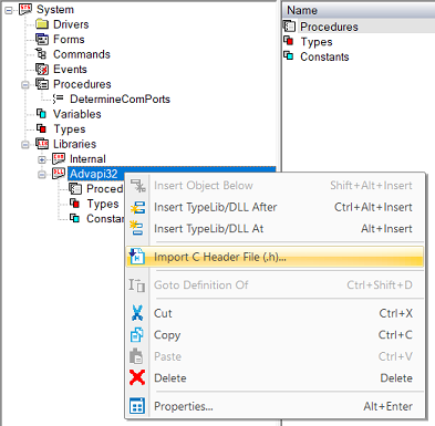 Accessing the Windows Registry using the WinReg.h DLL API from ATEasy ...