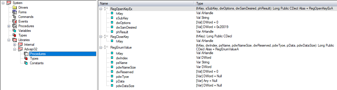 Accessing the Windows Registry using the WinReg.h DLL API from ATEasy ...