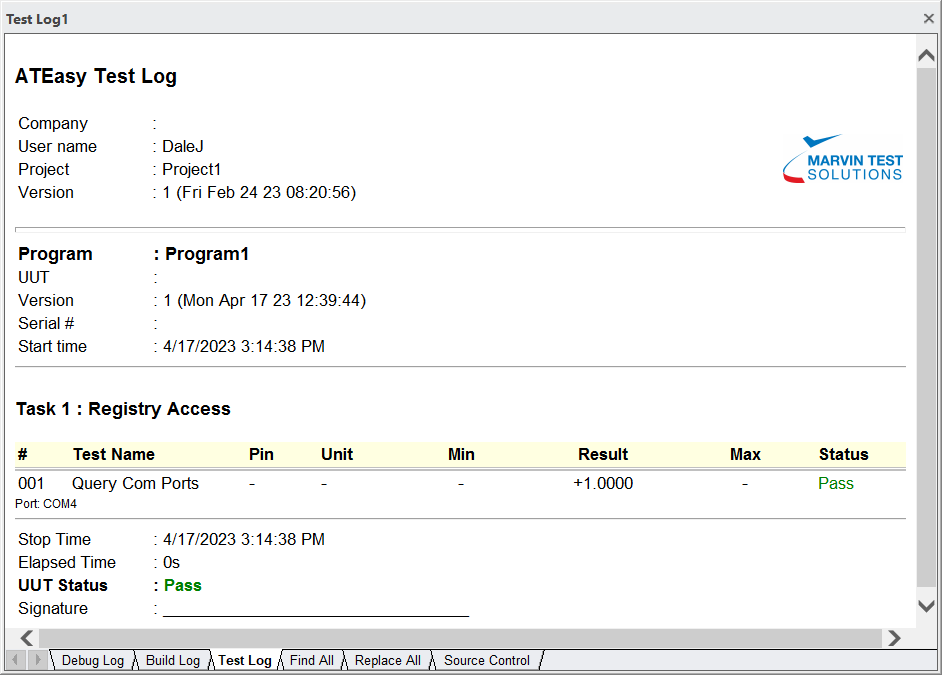 Accessing the Windows Registry using the WinReg.h DLL API from ATEasy ...